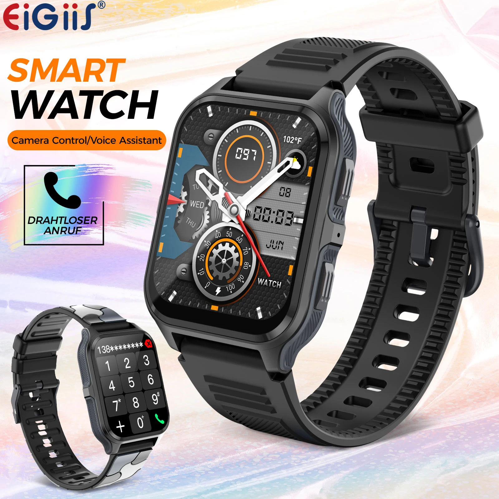 EIGIIS Smart Watch P73 Мужские | AliExpress