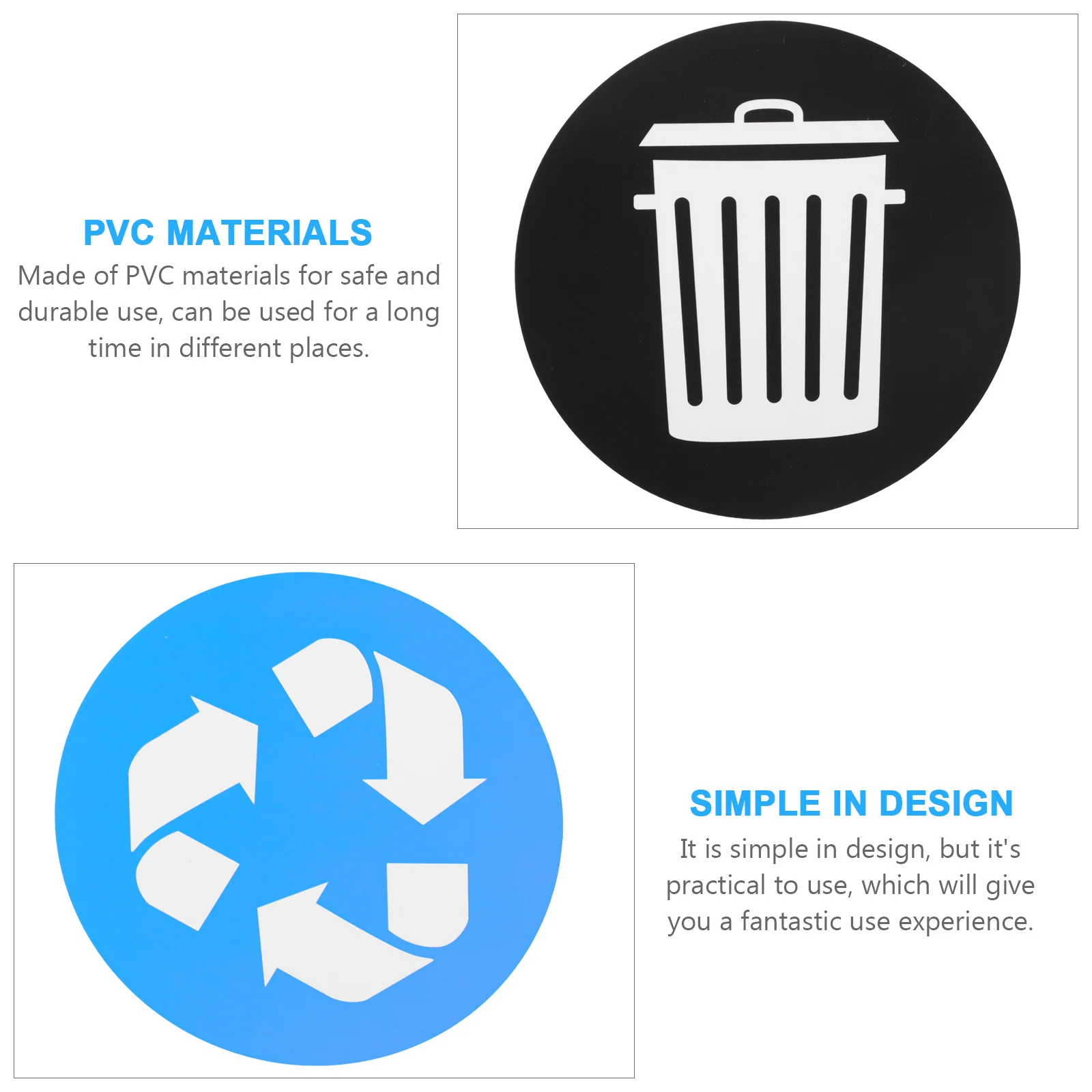 Trash Can Label Garbage Sticker Stickers Sorting Waste Labels Recycling ...