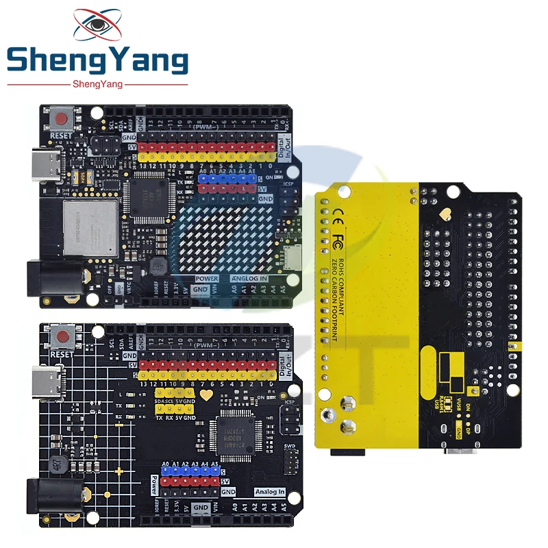 TZT UNO R4 Minima Type-C USB ESP32-S3 WIFI Edition Макетная плата для контроллера обучения ...