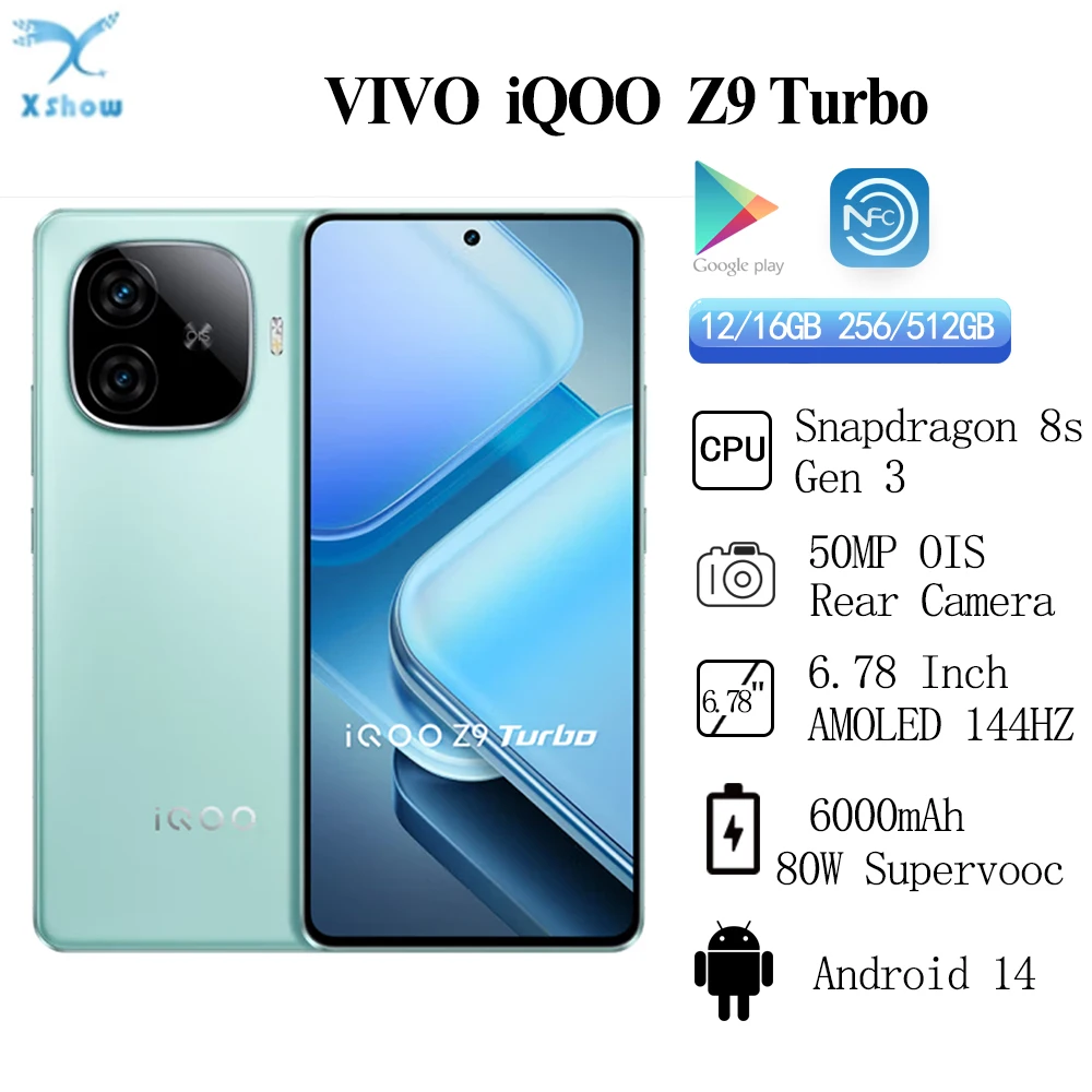 Смартфон Vivo iQOO Z9 Turbo, 12/256ГБ, 12/512ГБ, 16/256ГБ, 16/512ГБ, china | AliExpress