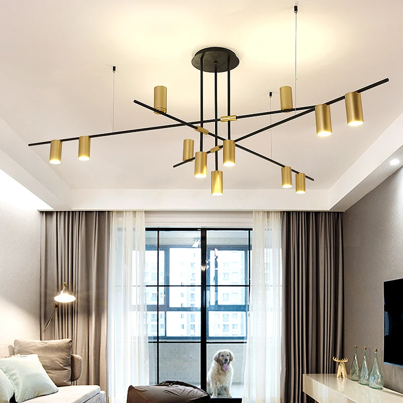 Wooden Geometry Pendant Lights Living Room Dining Room Restaurant ...