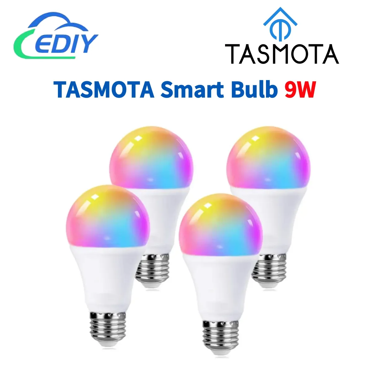 Умная лампа TASMOTA с предварительной вспышкой, 9 Вт, работает с ...