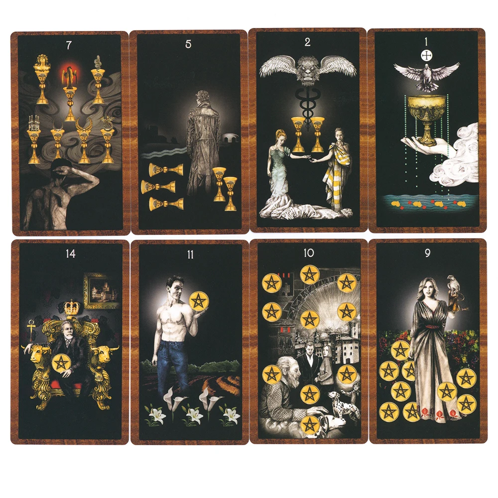 English Italian Spanish Portuguese Tarot Cards Playmat Card Game ...