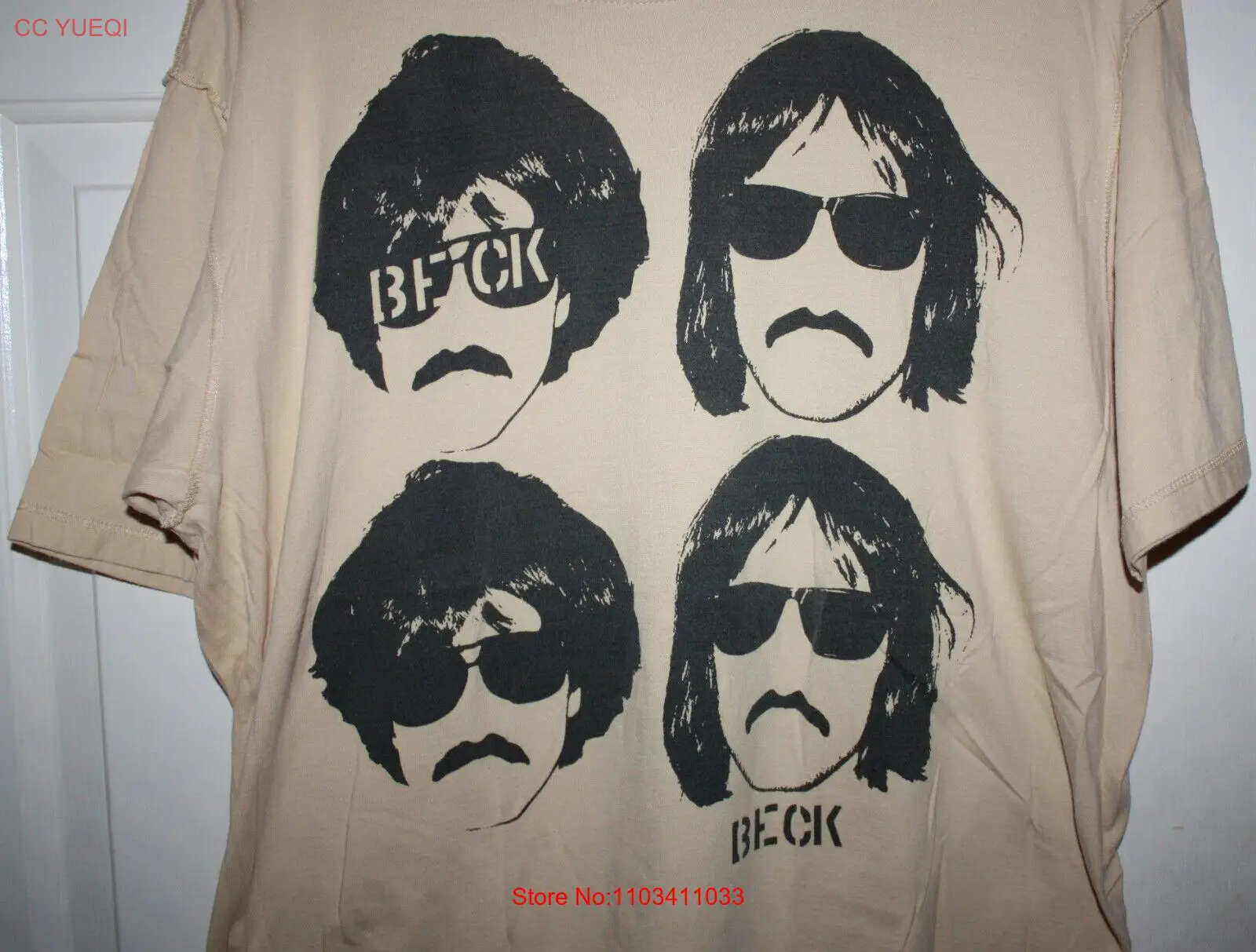 Винтажная Футболка Beck (солнцезащитные очки Mugshot) Band Tour Tee ...