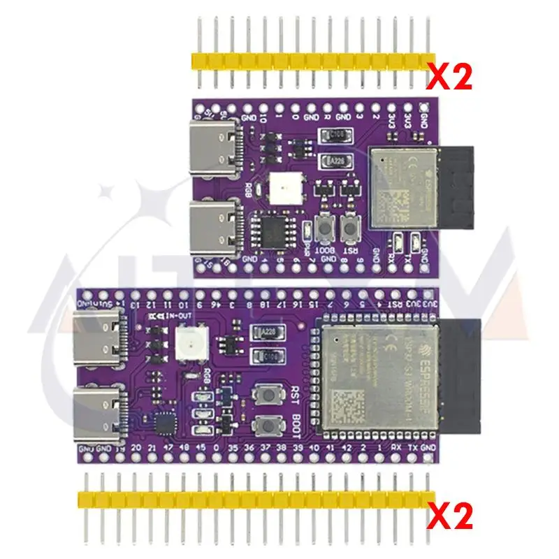 Купить с кэшбэком Esp32 Esp32 C3 Esp32 S3 Dual Type C макетная плата Core Esp32 C3 Devkitm 1