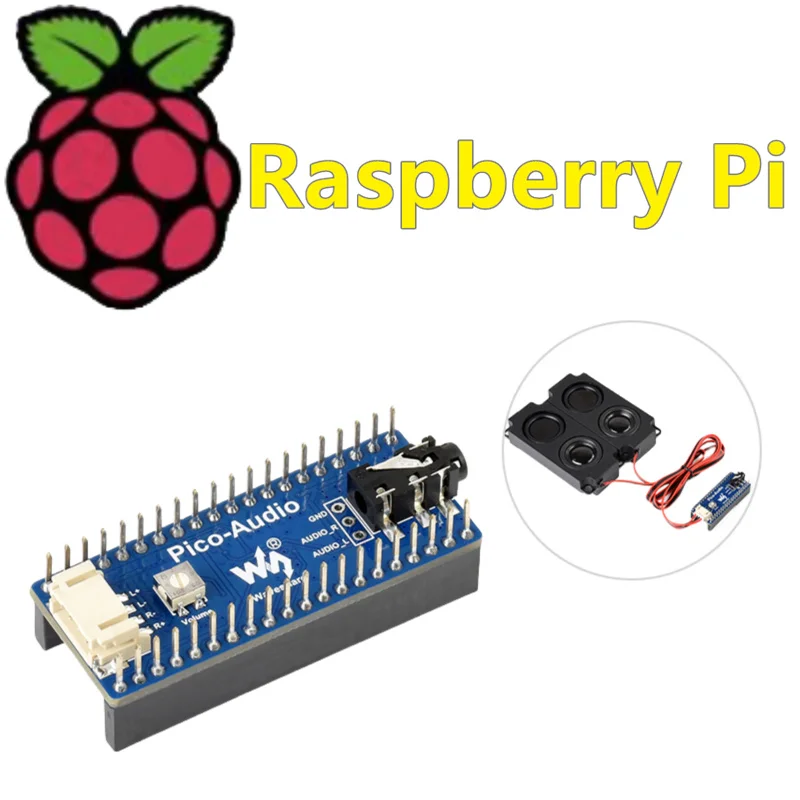 Плата расширения звука Pico-Audio Raspberry Pi Pico, наушники/динамики ...