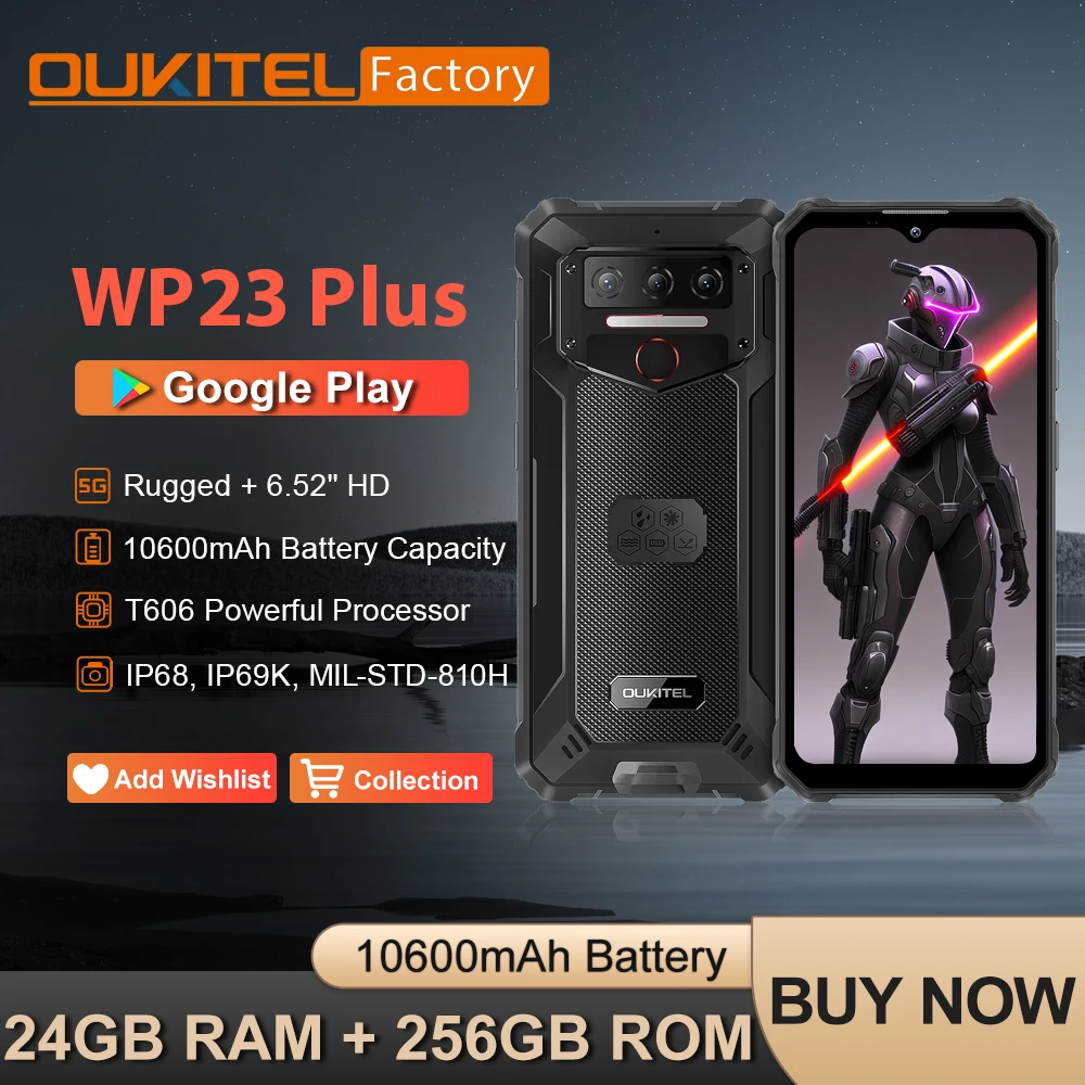 Смартфон Oukitel WP23 Plus, 24/256ГБ | AliExpress