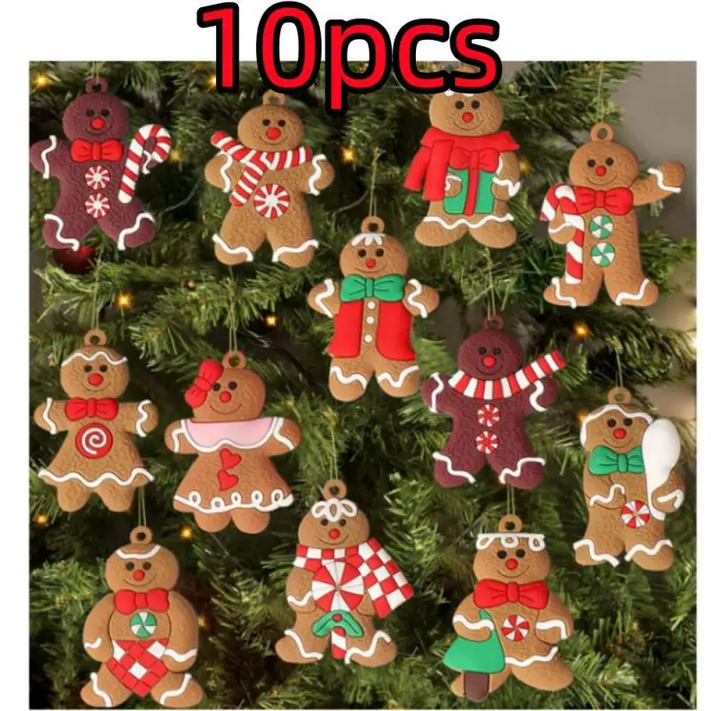 Gingerbread Man Ornaments Xmas Tree Hanging Pendant 2024 Merry ...