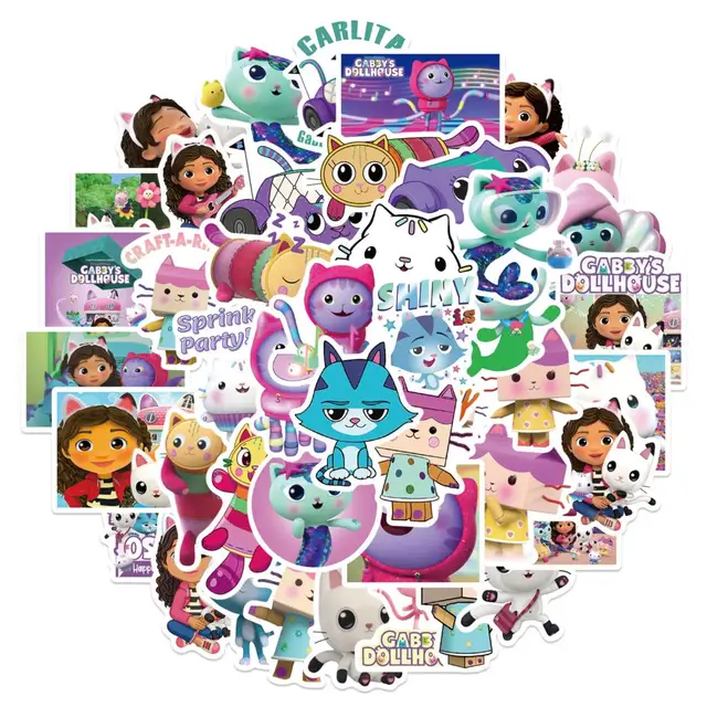 Gabby Dollhouse Stickers (50 Random Stickers) - City Kidz Toys