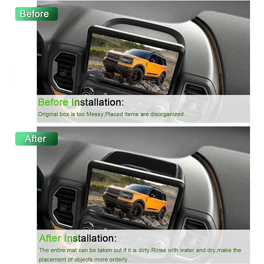 Console Dashboard Storage Box Insert Phone Holder Organizer Tray ...