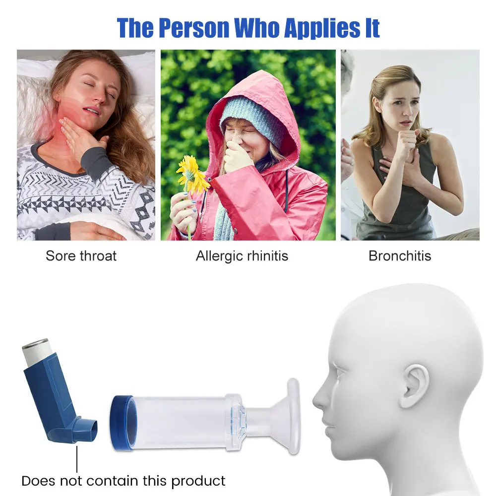 Medical Buffer Aerosol Chamber Adult Child Pet Asthma Inhaler Automizer ...