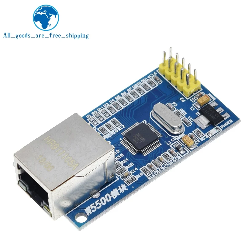 Аппаратное обеспечение сетевого модуля Ethernet TZT W5500 Программа TCP ...