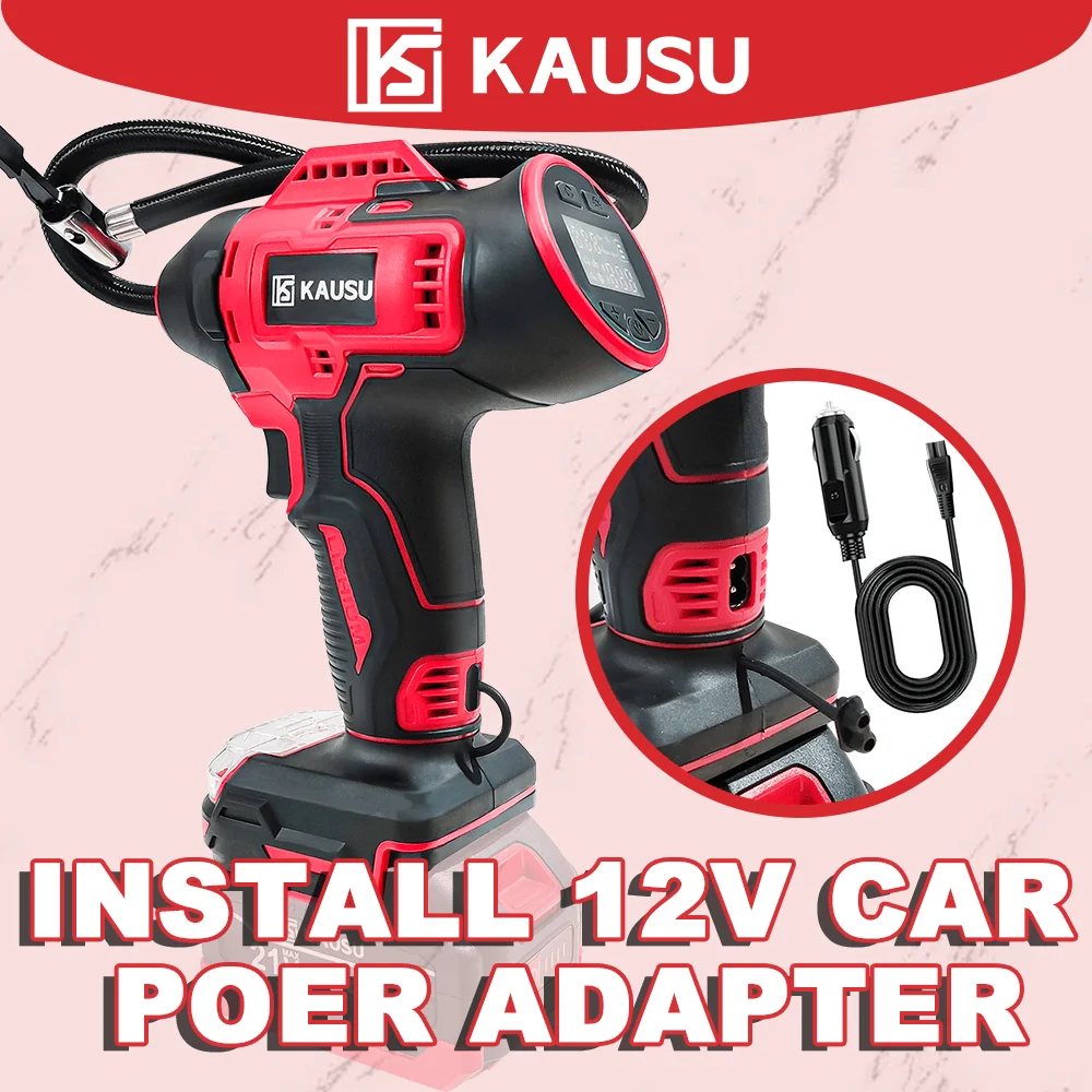 Портативный беспроводной воздушный компрессор KAUSU для шин 18В ...