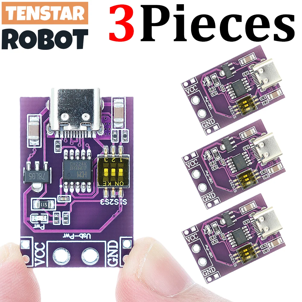 TENSTAR CH224K Модуль быстрой зарядки Type-C | AliExpress