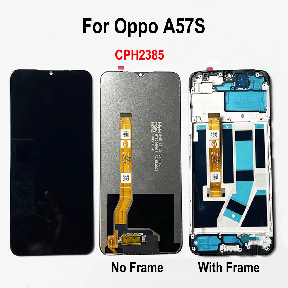 ЖК-дисплей CPH2385 с рамкой для OPPO A57S, ЖК-дисплей, детали для ...