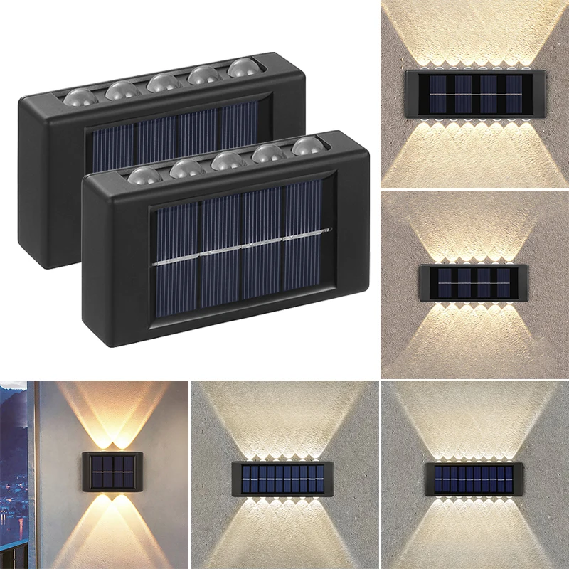 Умные светодиодные уличные фонари на солнечной батарее водонепроницаемый декоративный