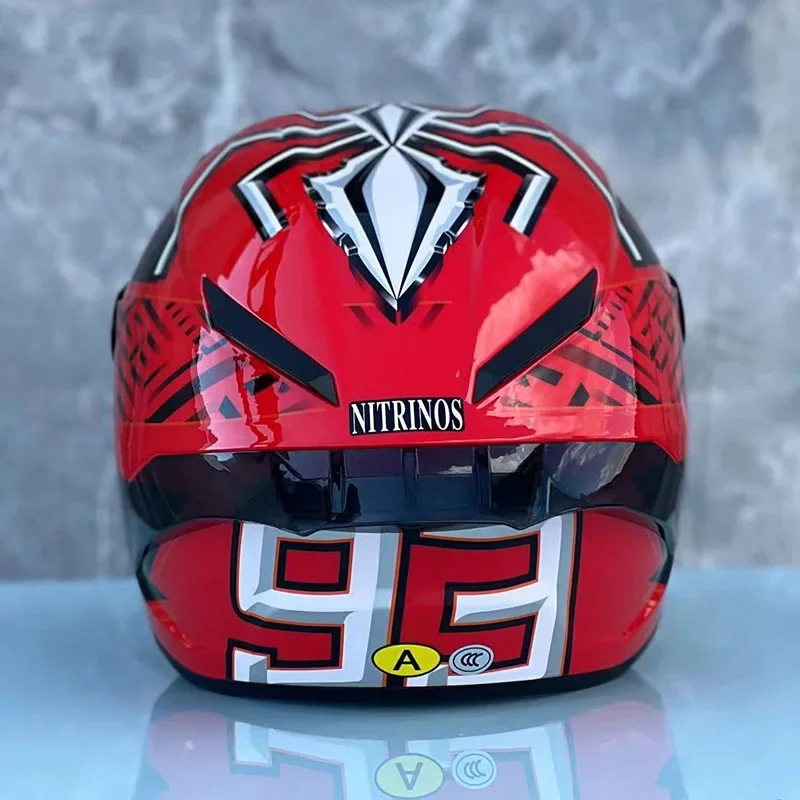 ECE Approved Red Ant Motorcycle Helmet With Colorful Visor Casco ...