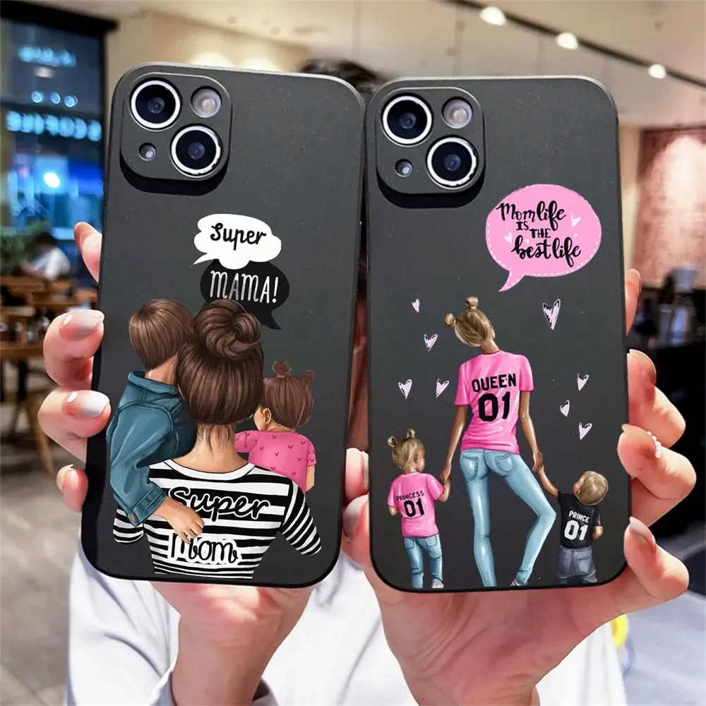 Fashion Super Mama Mom Dad Phone Case for Samsung Galaxy S25 S24 S23 ...
