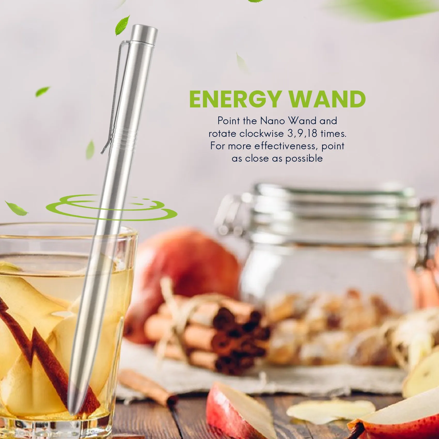 Negative Ion Energy Wand NANO Energy Pen Alkaline Water Stick Water ...