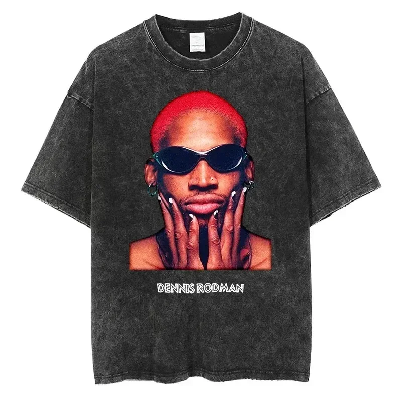 Dennis Rodman Graphic T Shirt Oversized Summer Men Clothing Cotton ...