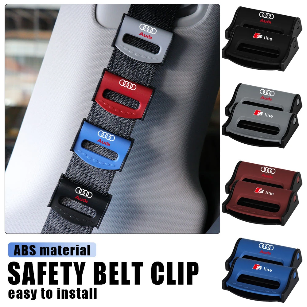 1/2/4 шт. автомобильный зажим для ремня безопасности, стопор ремня безопасности, регулятор ...