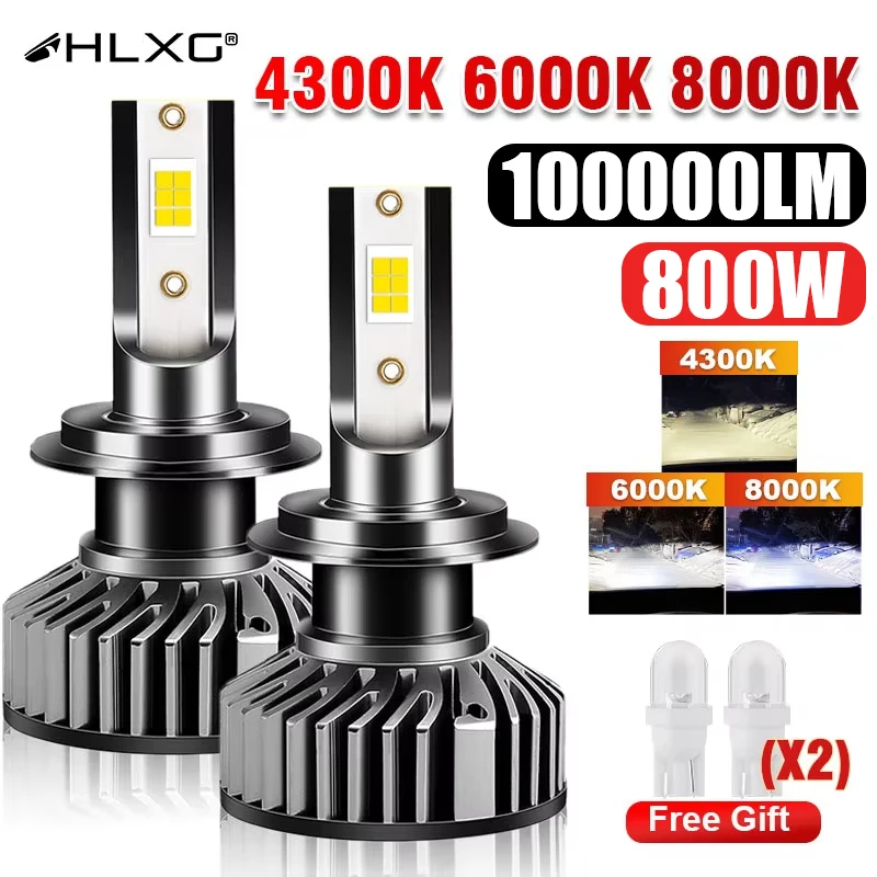 HlXG Новая Серия автомобильных светодиодных ламп для авто H4 H7 Led H1 ...