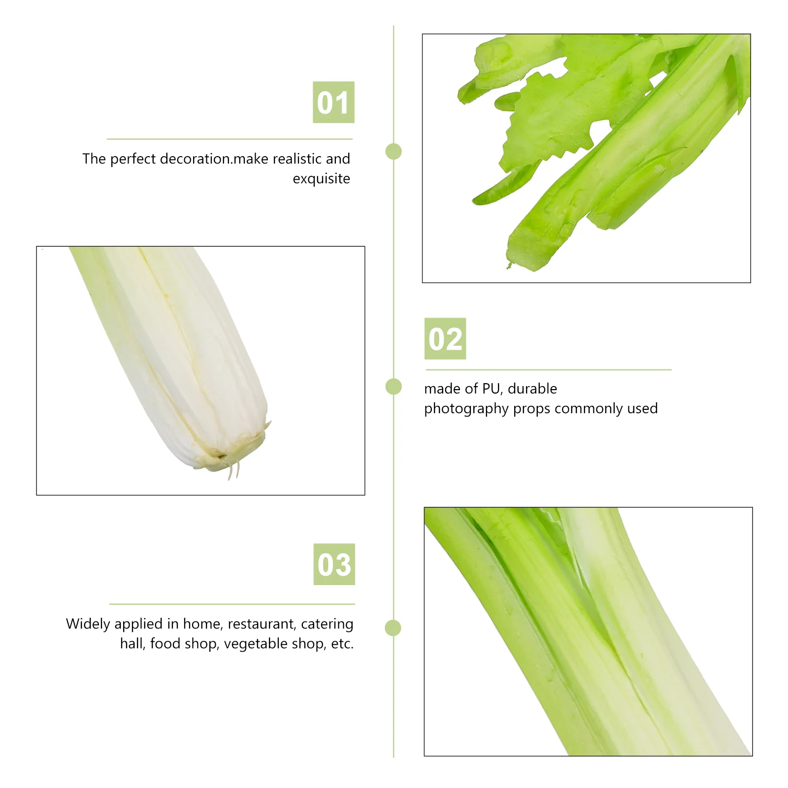 Celery Vegetables Vegetable Artificial Model Fakesimulation Props Faux ...