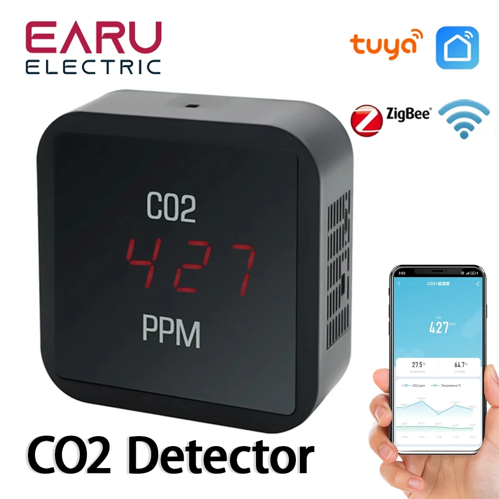 EARUELECTRIC Wi-Fi ZigBee детектор CO2 | AliExpress