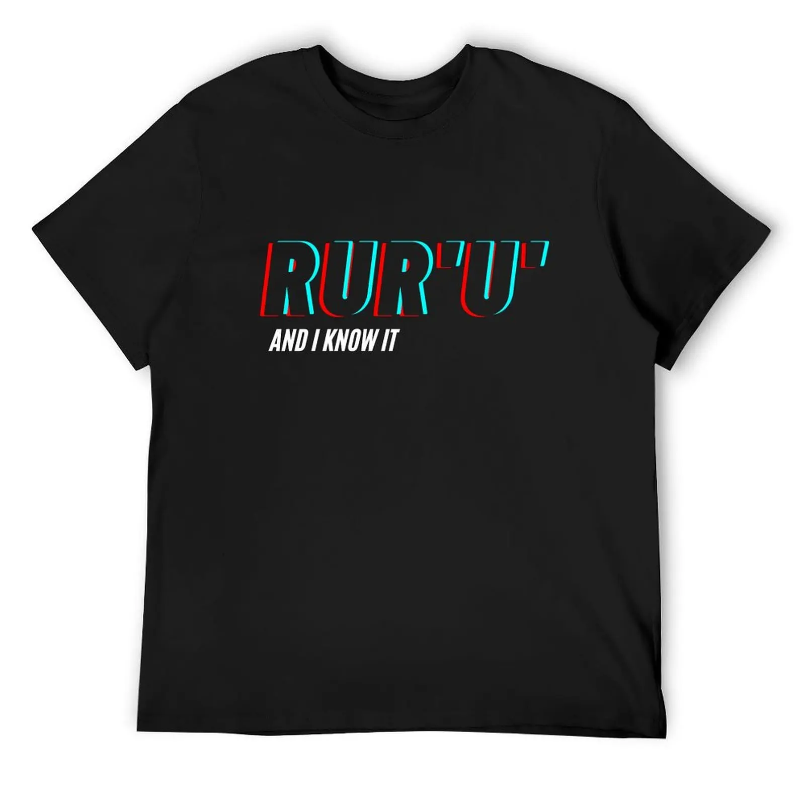 Футболка Speedcubing RUR'U' Knowledge хлопок | AliExpress