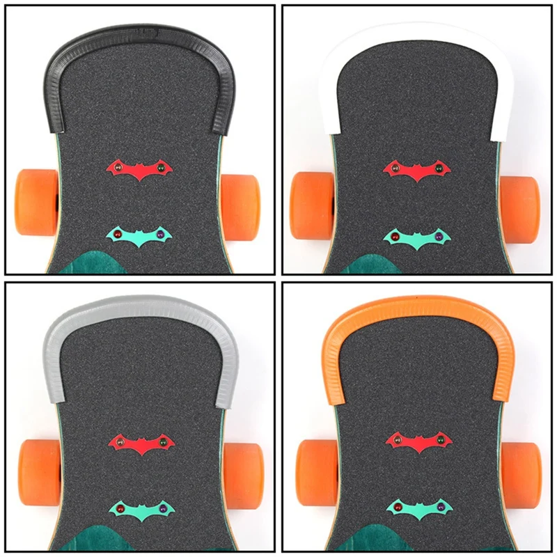 2PCS Universal Skateboard Deck Guards Protector Rubber Bumper Cover ...