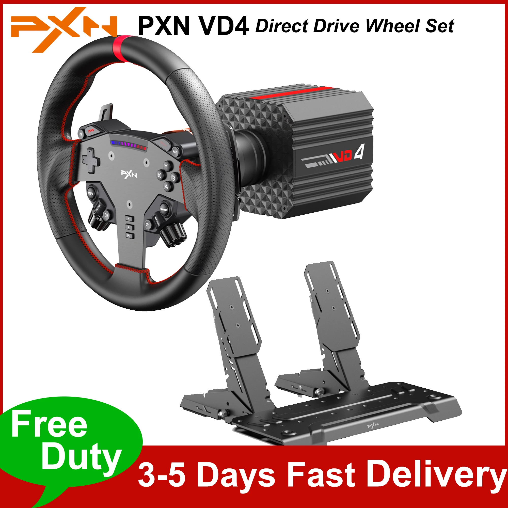 Игровой руль PXN VD4 | AliExpress