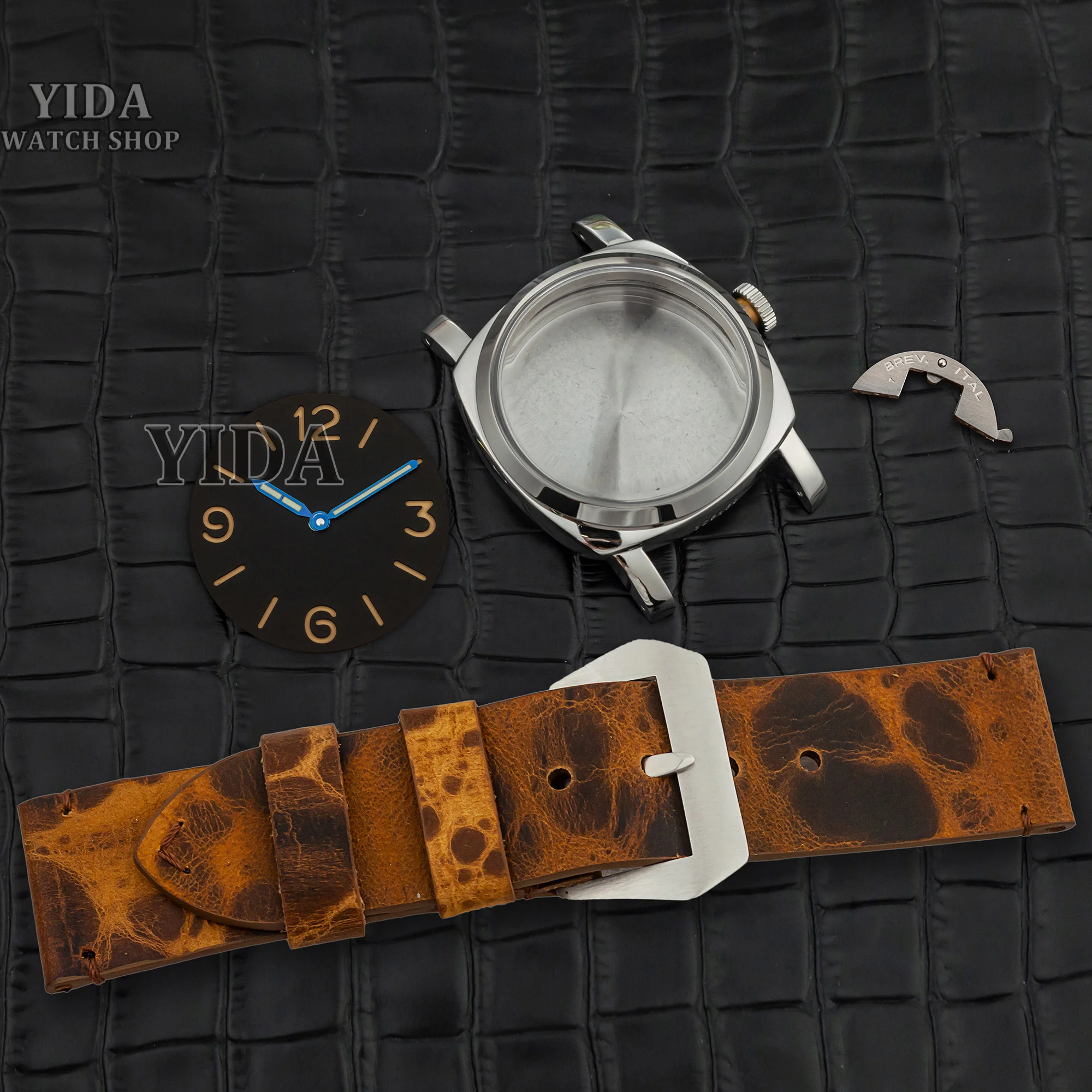 Аксессуар для часов MOD для PAM, винтажный корпус 47 мм, ремешок из ...