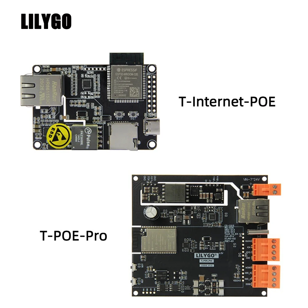 LILYGO®TTGO T-Internet-POE ESP32-WROOM LAN8720A чип Ethernet адаптер и Расширительная плата ...