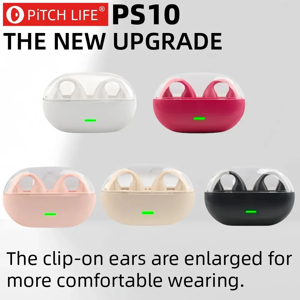 Беспроводная Bluetooth гарнитура Ps10 с зажимом для ушей Aliexpress