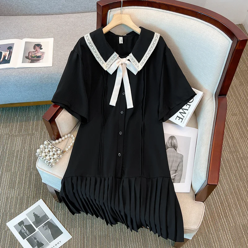 Женское свободное платье с шарнирным подолом, обхват груди 160 кг ...