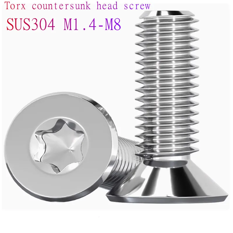 M1.4 M1.6 M2 M2.5 M3 M4 M5 M6 M8 304 шестислойный звездообразный винт из нержавеющей стали с ...