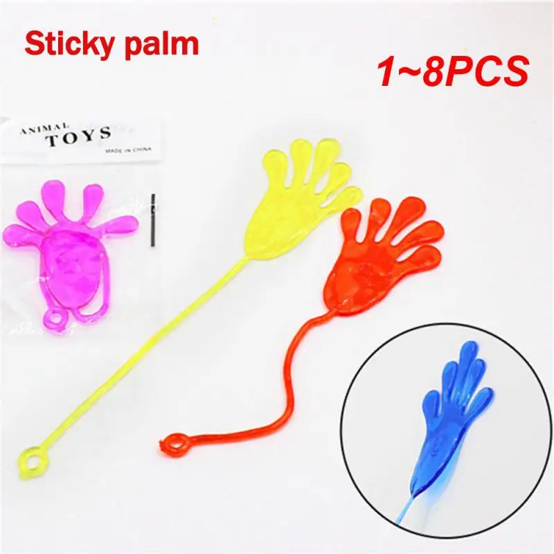 1~8PCS Stretchable Entertaining Climbing Trick Sticky Palms Fun And ...