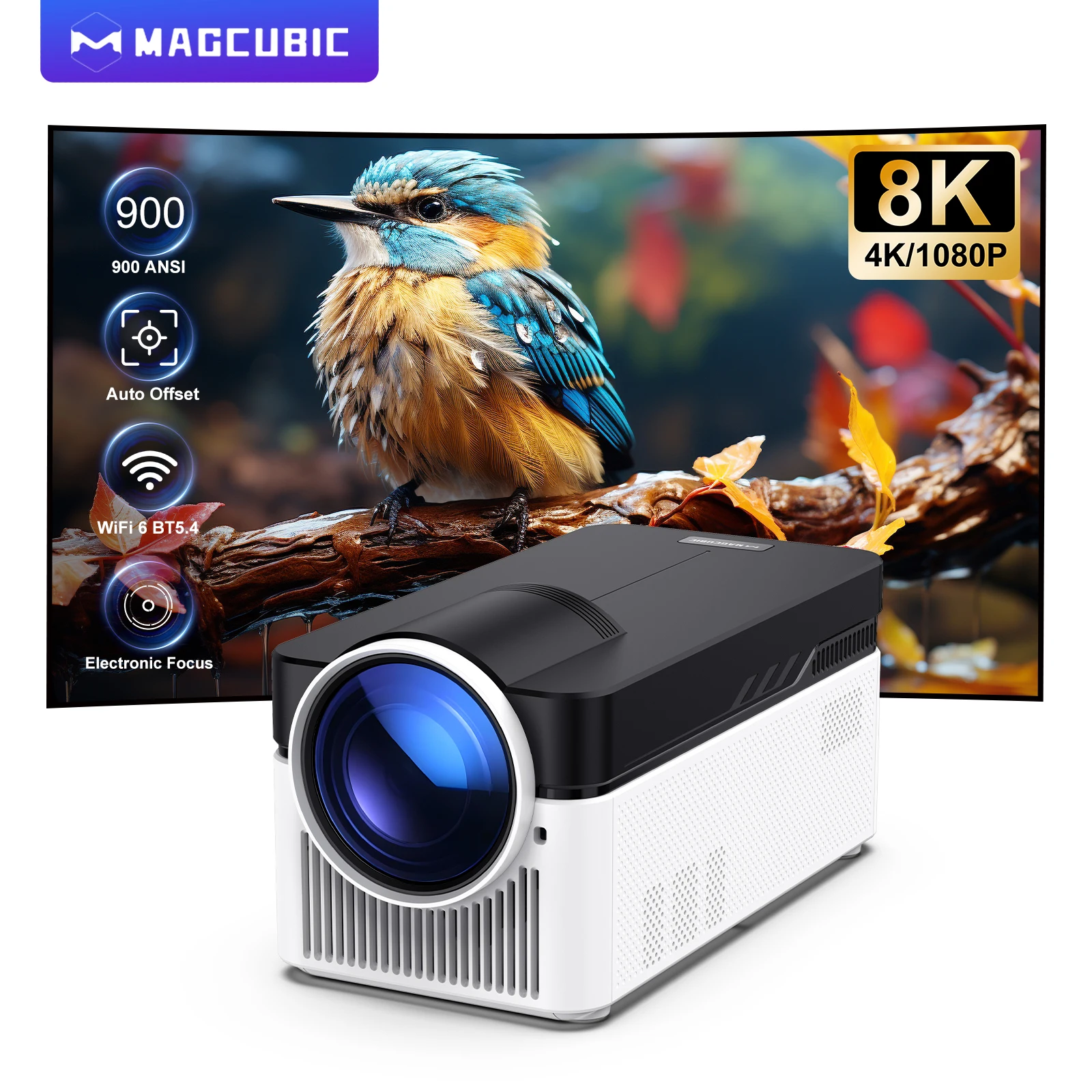 Проектор Magcubic HY450 900ANSI, ультракороткофокусный, 8K, 1080p ...