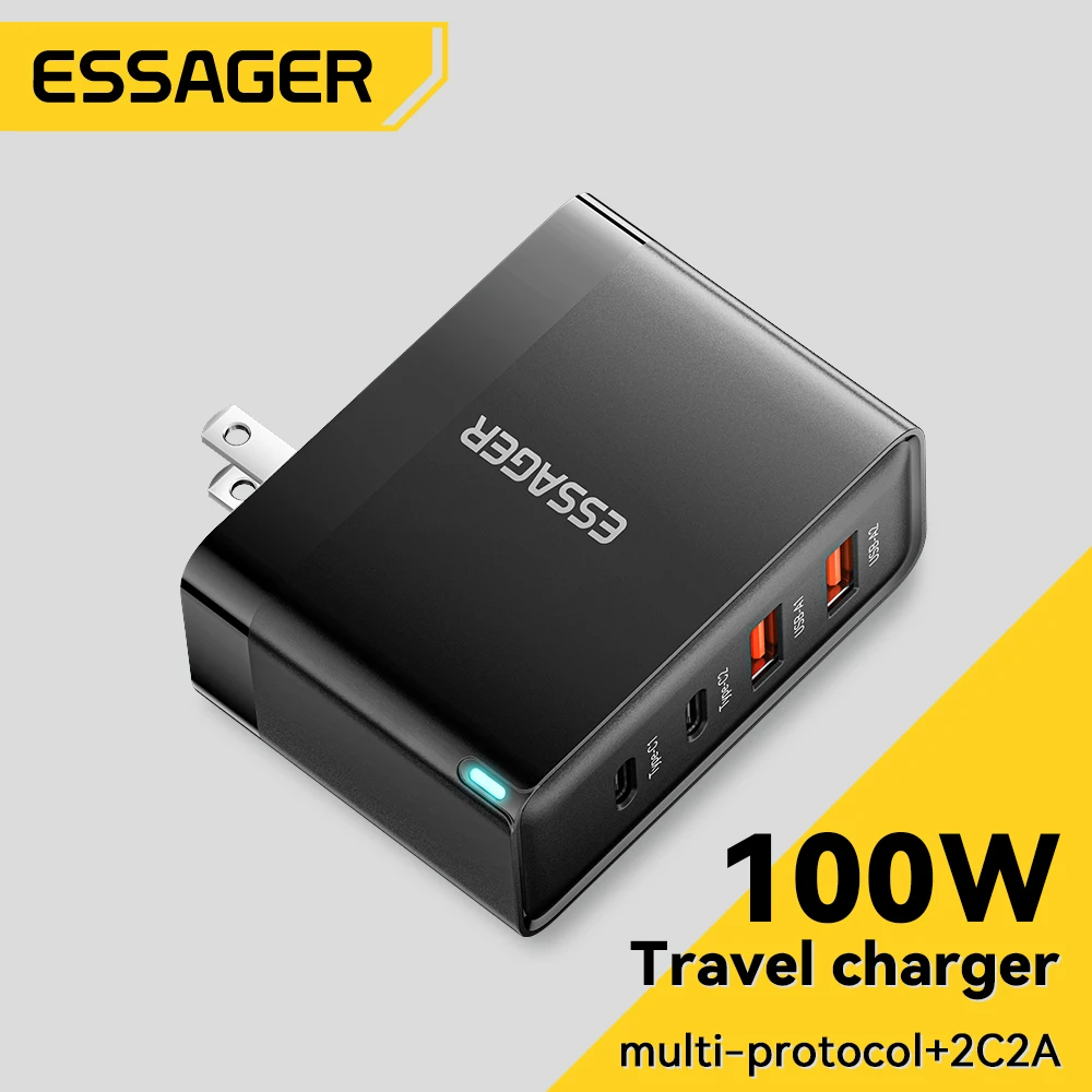 Essager 100 Вт USB Type C Быстрое Зарядное Устройство Quick Charge 4.0 ...