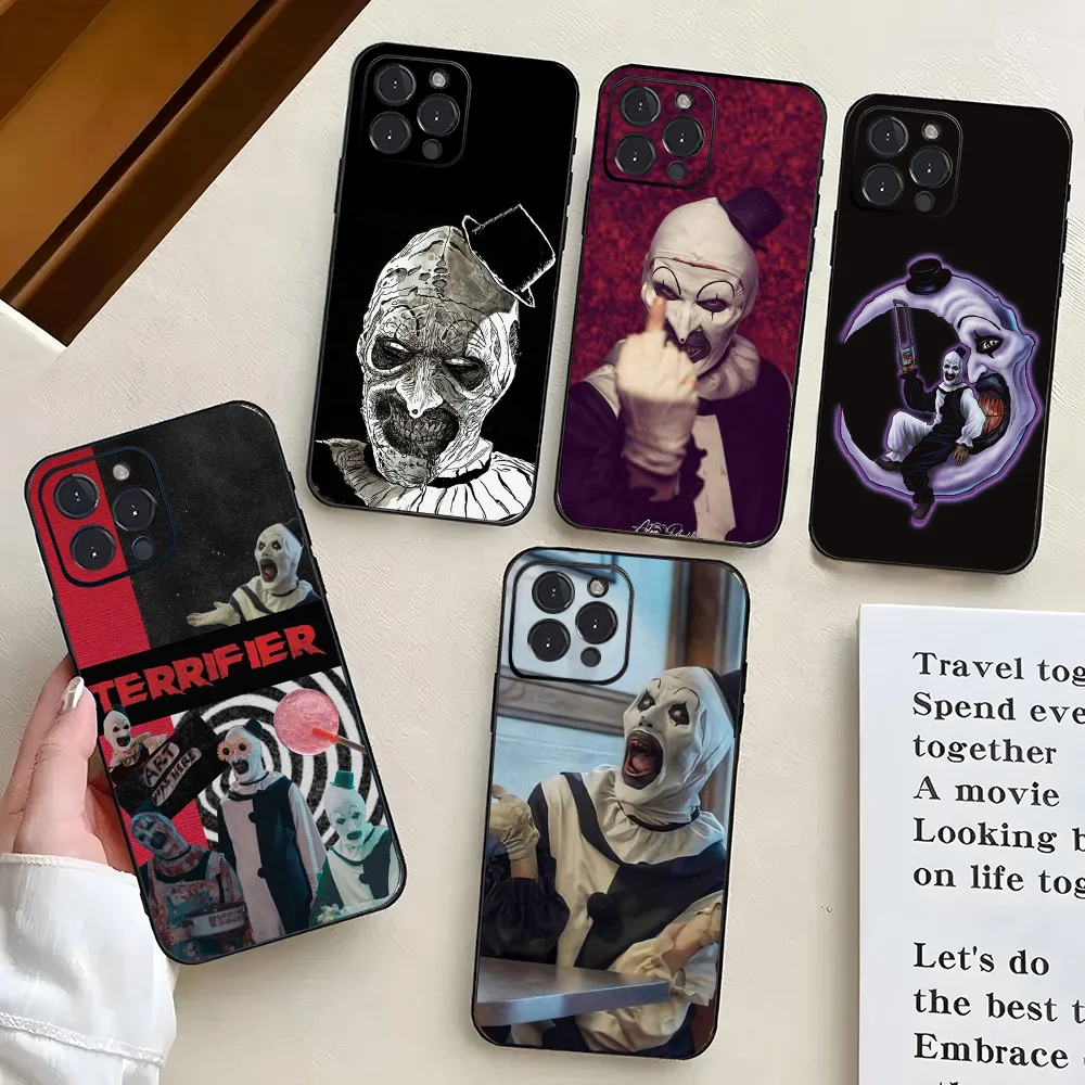 T-TerrifierS Art The Clown Phone Case Silicone Soft For IPhone 16 15 14 ...