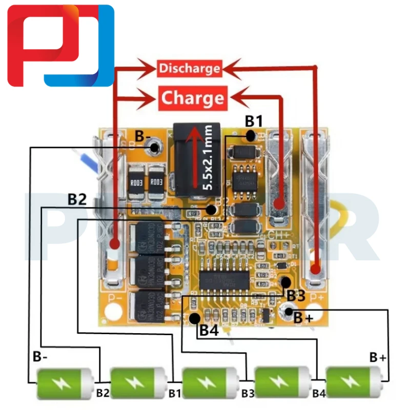 Защитная плата SAMIORE ROBOT 5S 18V 21V 20A для электроинструментов | AliExpress