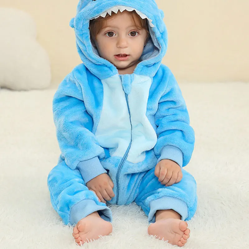 Зимний костюм кигуруми для девочек и мальчиков, детские комбинезоны ...