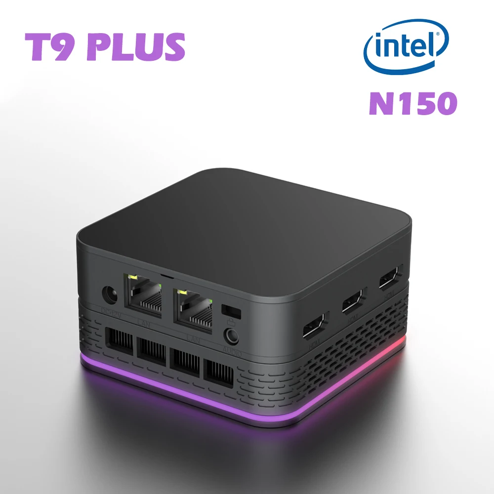 SZBOX T9 PLUS МИНИ-ПК Intel Twin Lake N150 LPDDR5 M.2 2242 NGFF NVMe SSD Max 2 ТБ RJ45 HDMI2.0 ...