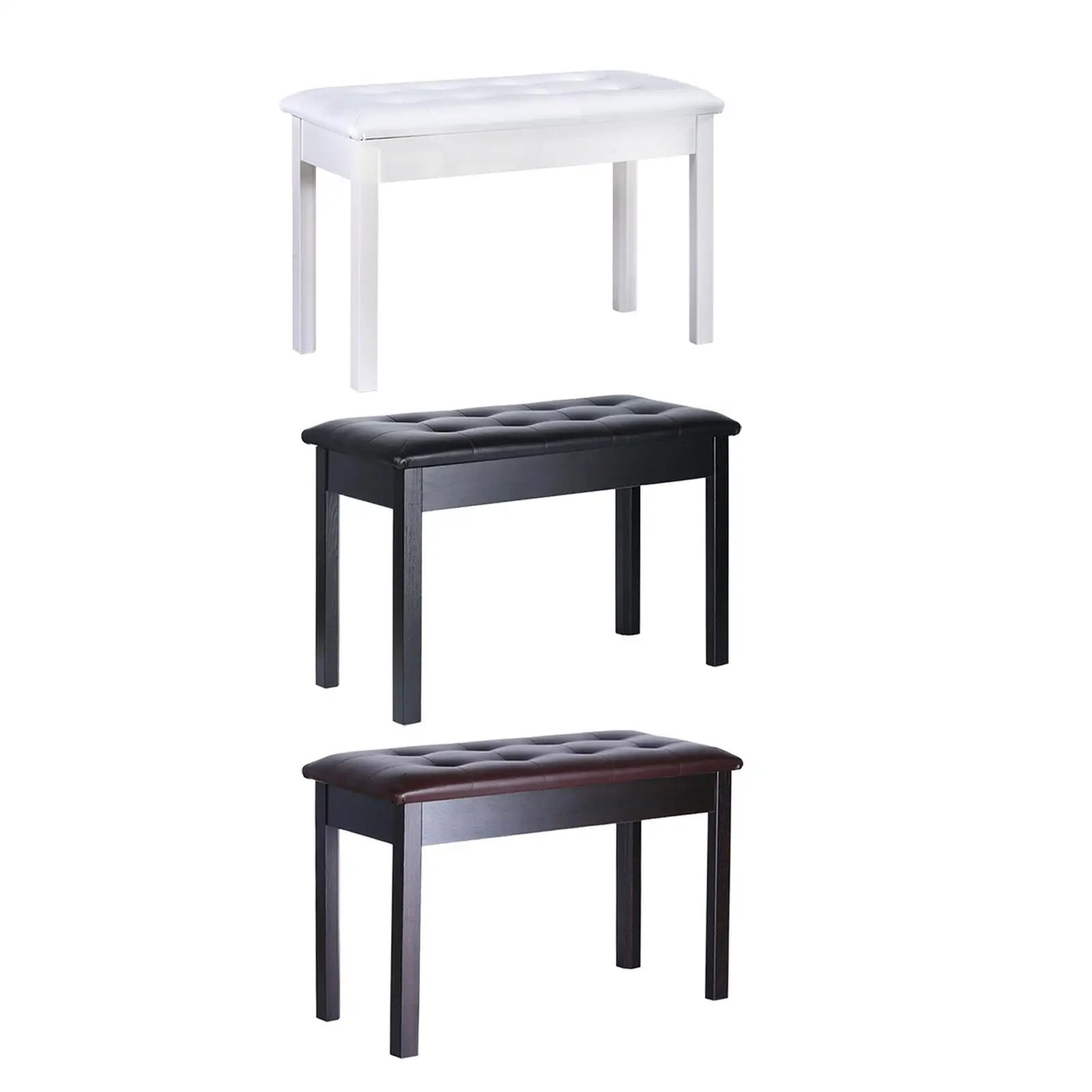 Скамейка с клавиатурой сверхмощная с деревянными ножками фортепиано ...