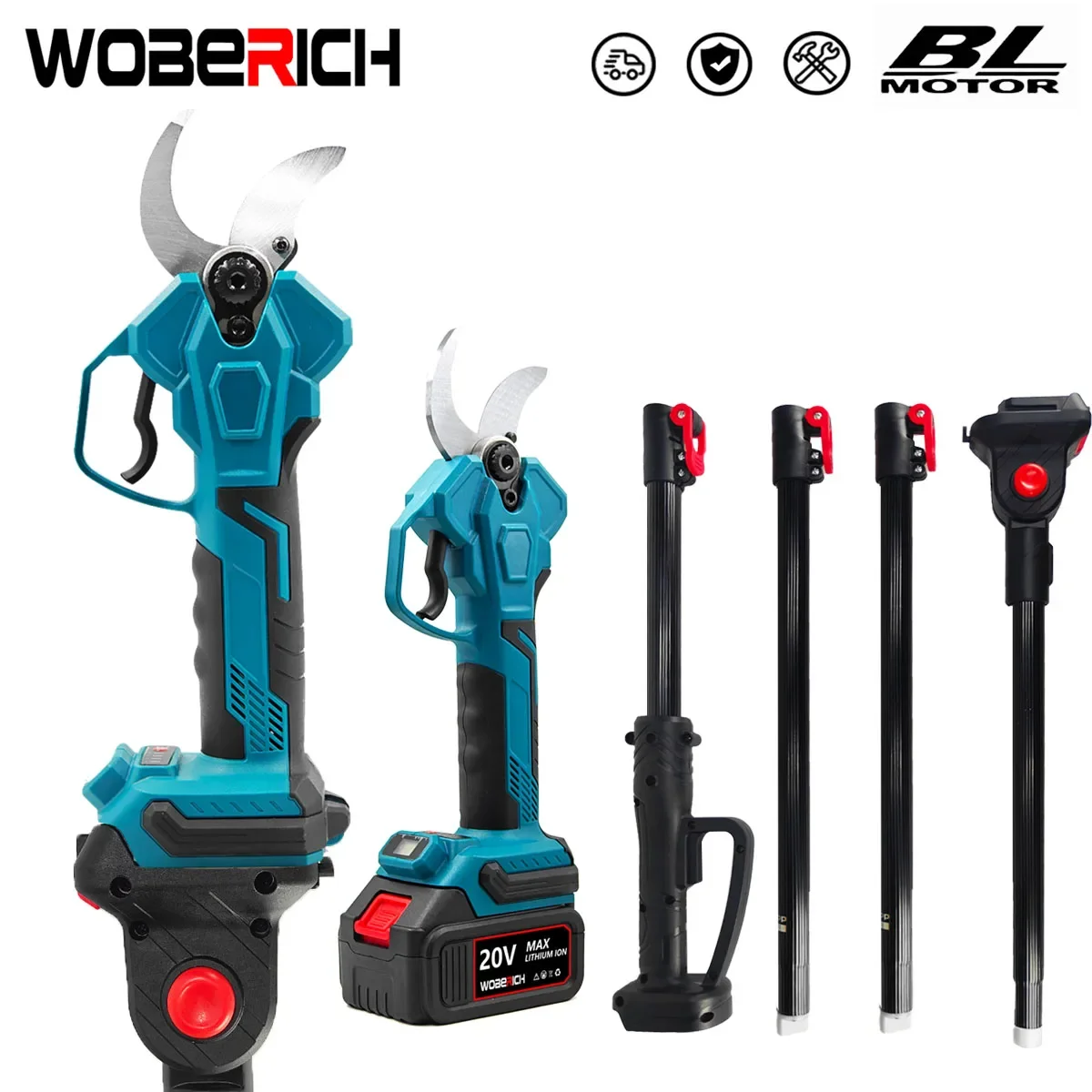 Бесщёточные аккумуляторные ножницы WOBERICH | AliExpress