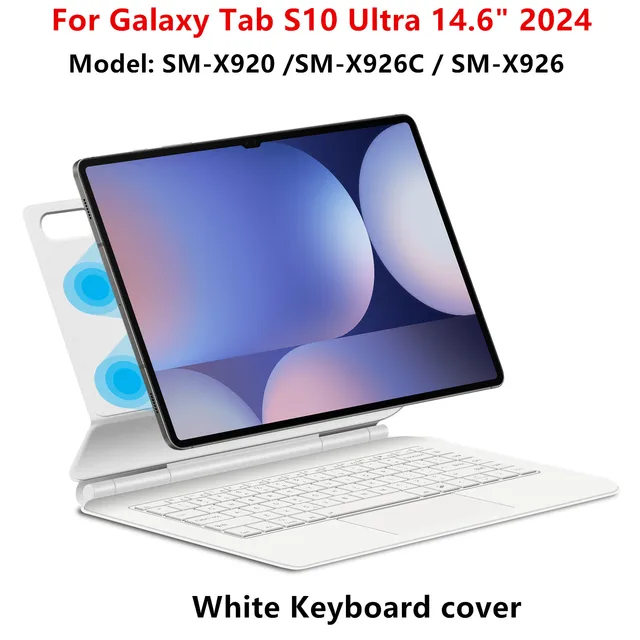 HUWEI Magic Keyboard чехол для Samsung Galaxy Tab S10 Ultra/S9 Ultra/S8 ...