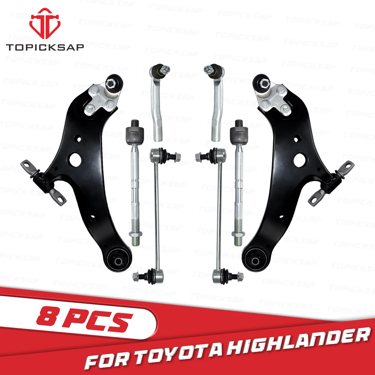 TOPICKSAP Комплект передних рычагов рулевой тяги стабилизатора ...