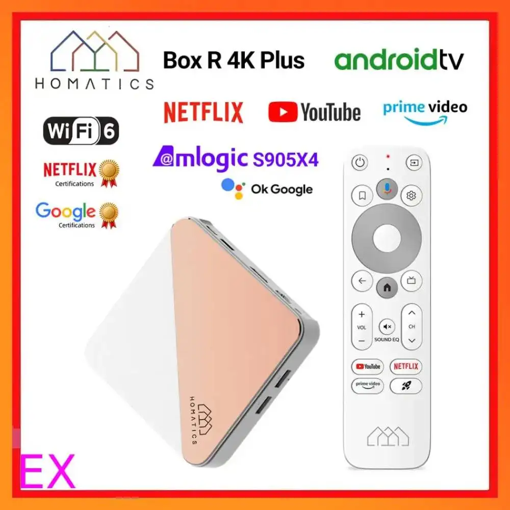ТВ-приставка Amlogic S905X4 на базе Android TV 11 ATV homatic Box R 4K ...