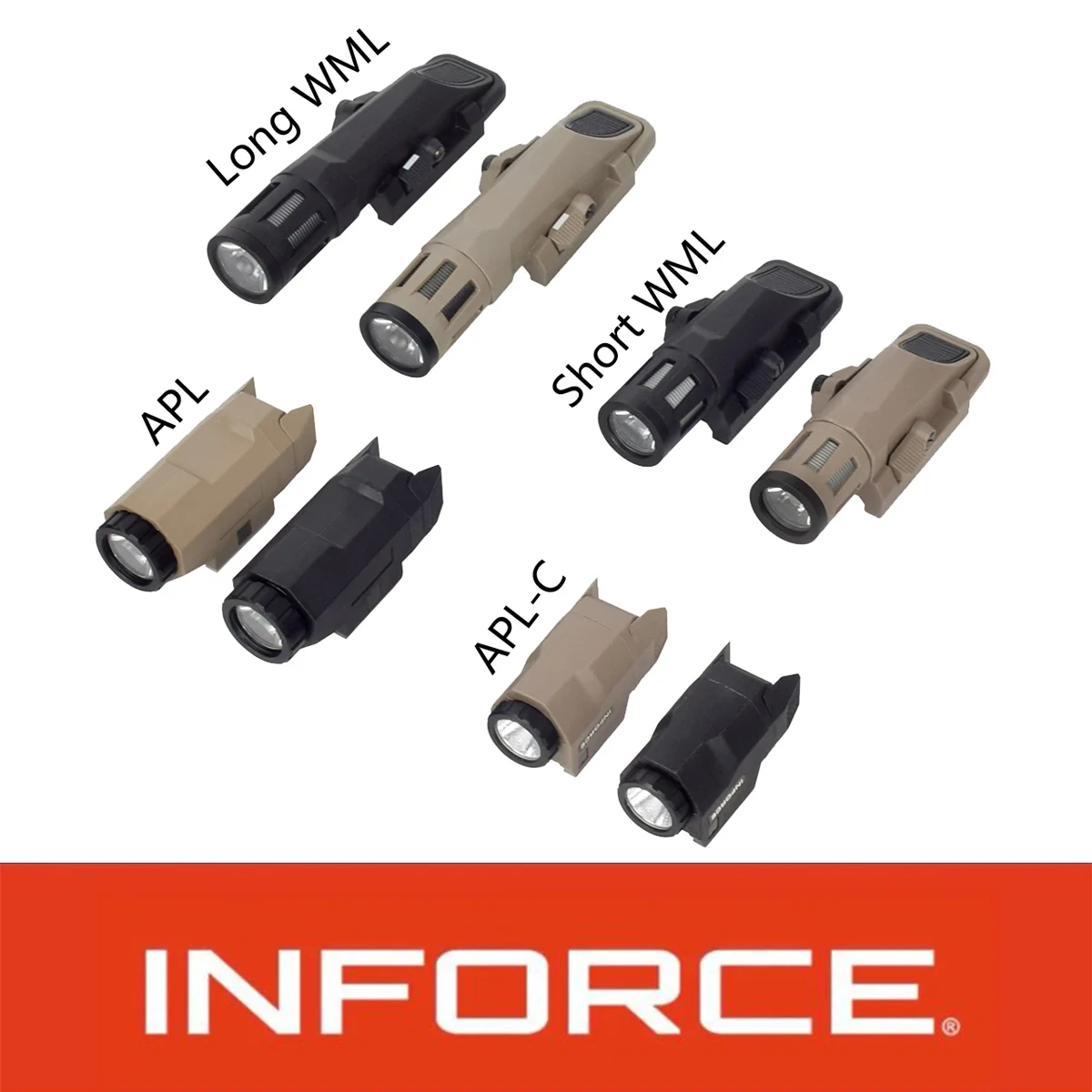 INFORCE WML APL Тактический Фонарь Для Оружия, Светодиодный Фонарик ...