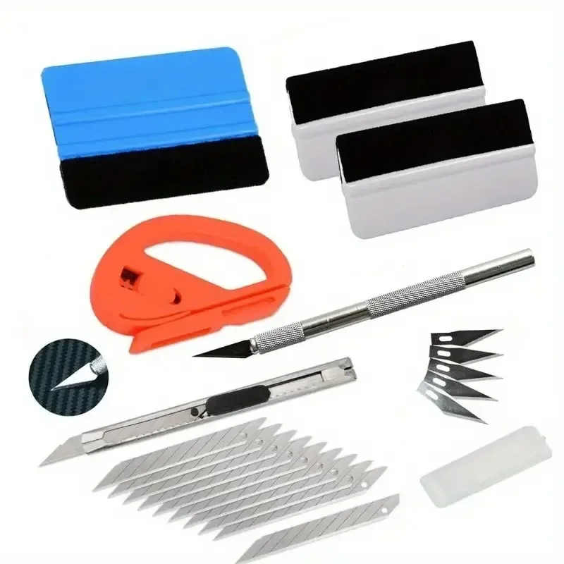 Набор инструментов для обрезки виниловых автомобилей, включая скребок ...